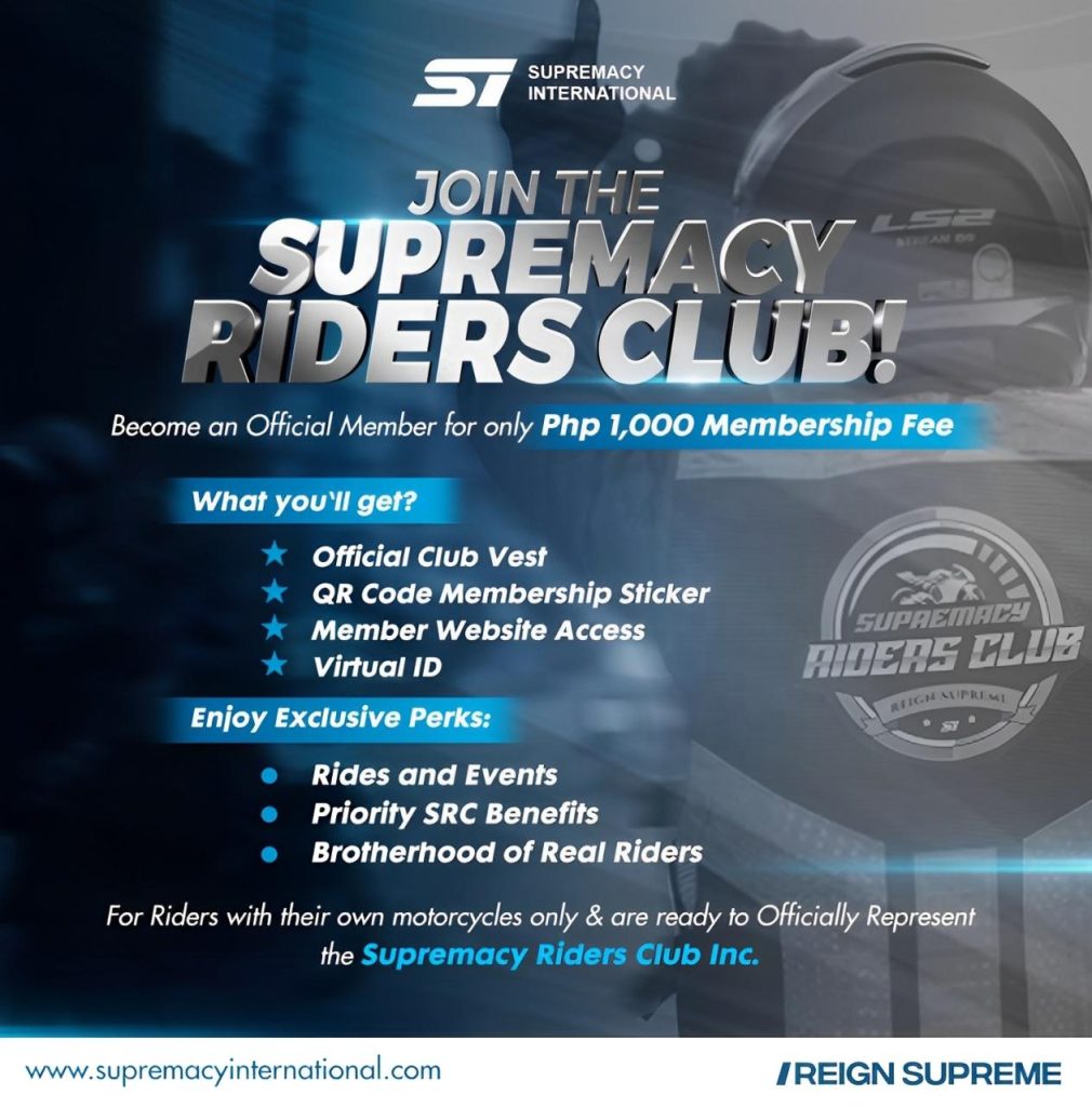 Supremacy Riders Club – Membership – Supremacy International